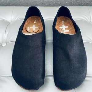 Otz Shoes | Shoes | Brand New Otz Shoes Comfortable Cork Insole Black Fabric Slipon Espadrilles ...